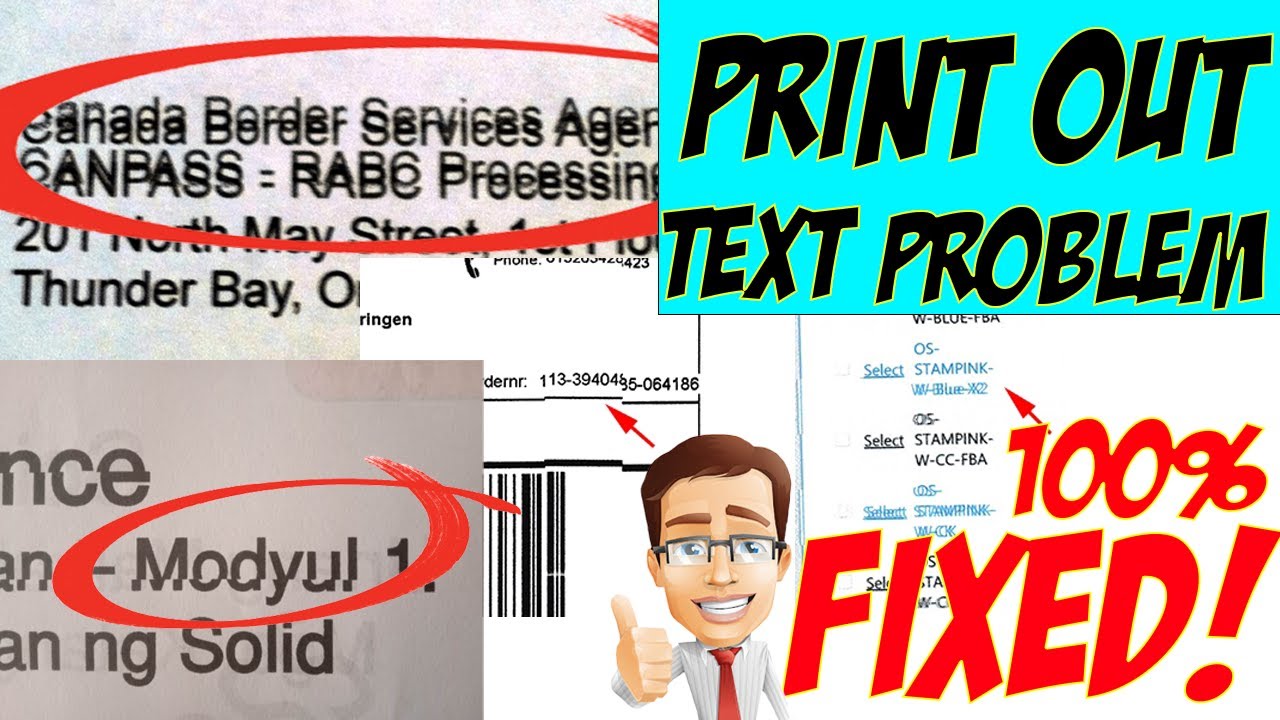 SHADOW TEXT PRINTER PROBLEM (tagalog) ll Text Alignment II Ghost Text ...
