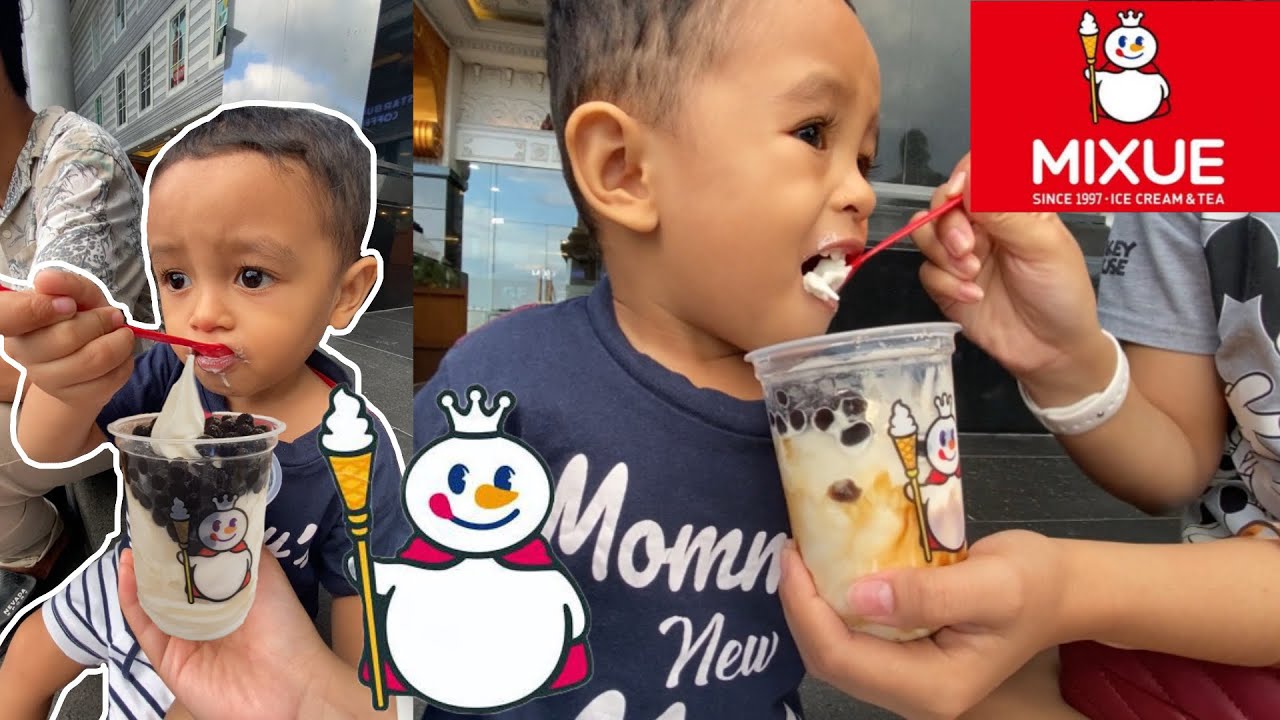 JEO MAKAN ES KRIM MIXUE! - YouTube