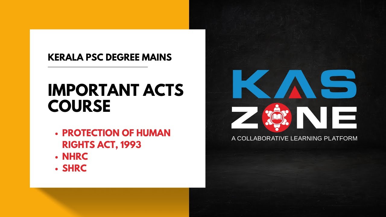 Class 9 - Protection of Human Rights Act, 1993 + NHRC + SHRC ...