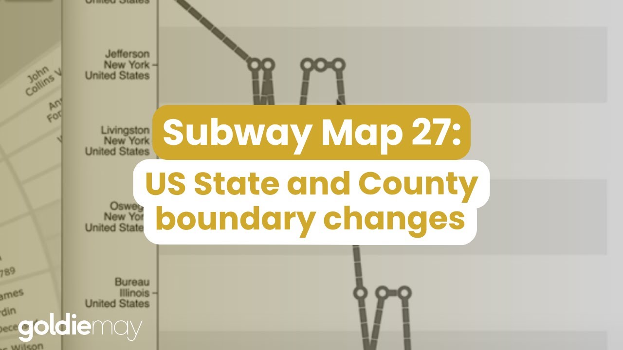 Subway Map 27: U.S. State and County boundary changes - YouTube