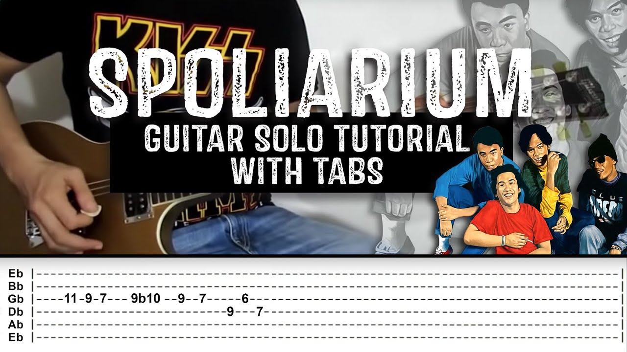 Spoliarium - Eraserheads | Guitar Solo Tutorial with tabs - YouTube