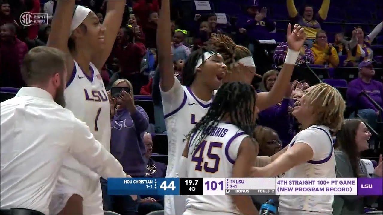 #15 LSU Reaches 100 Point Mark In RECORD 4th STRAIGHT Game, Crowd Full ...
