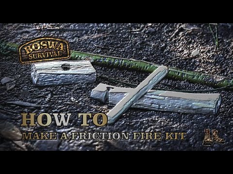 How to make a friction fire kit - YouTube