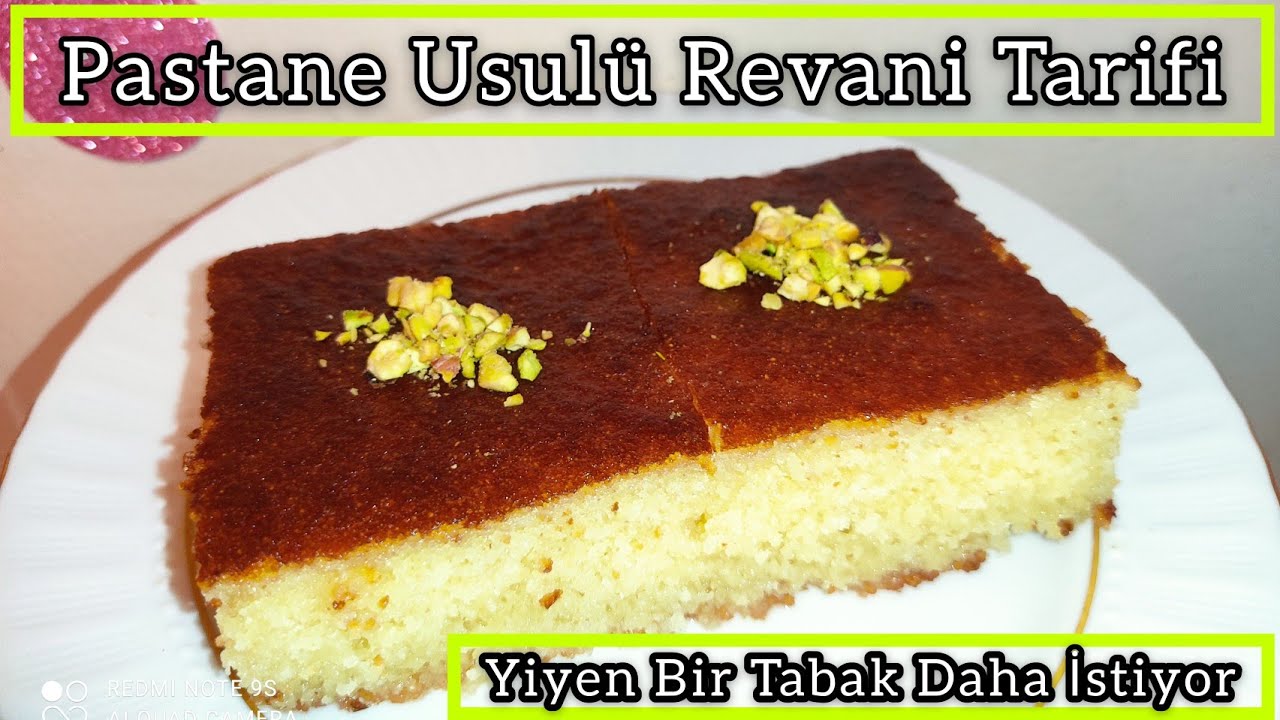 YOK BÖYLE TATLI PASTANE USULÜ ORİJİNAL REVANİ TARİFİ - YouTube