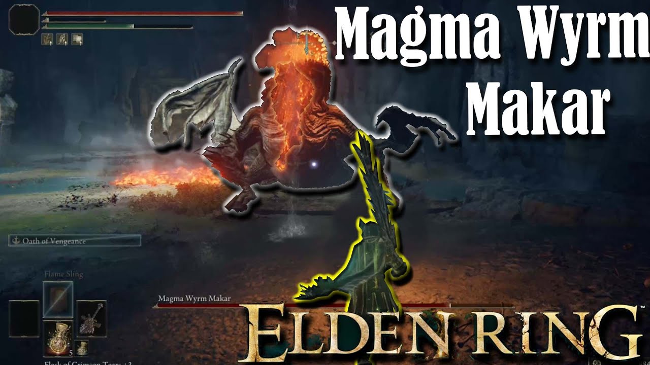 Elden Ring - Magma Wyrm Makar Fight - YouTube
