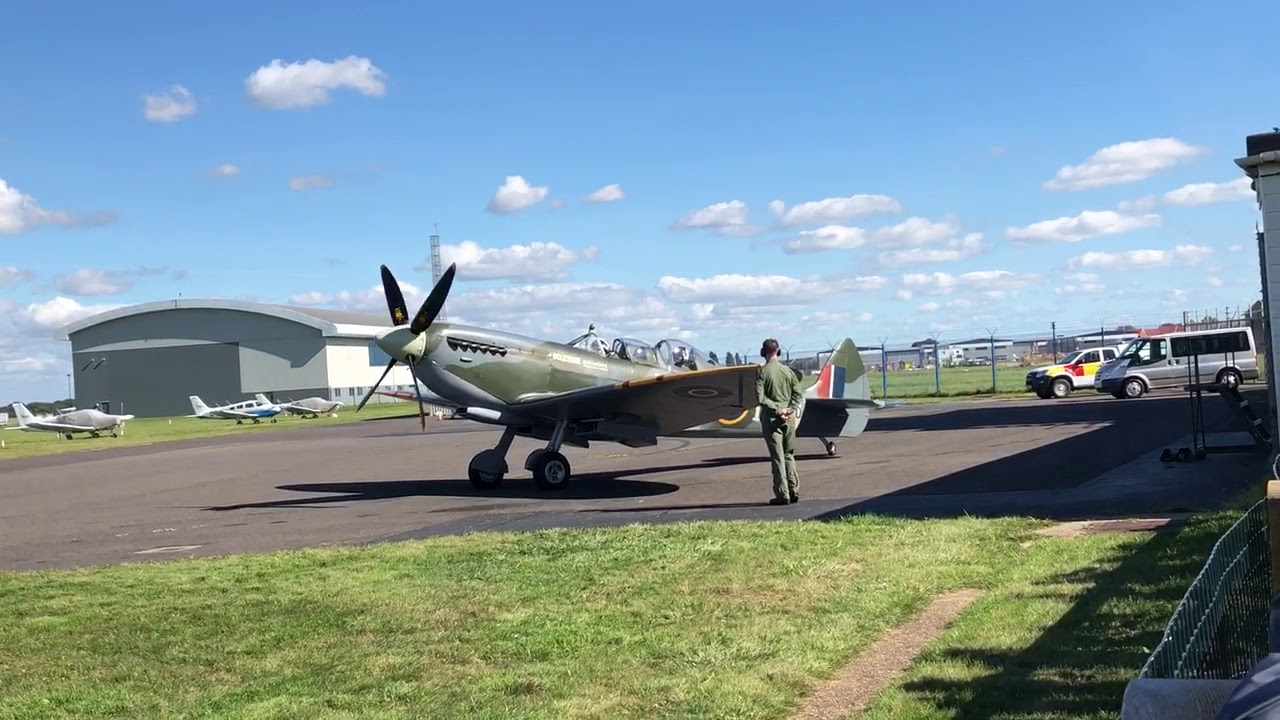Spitfire Start Up - YouTube