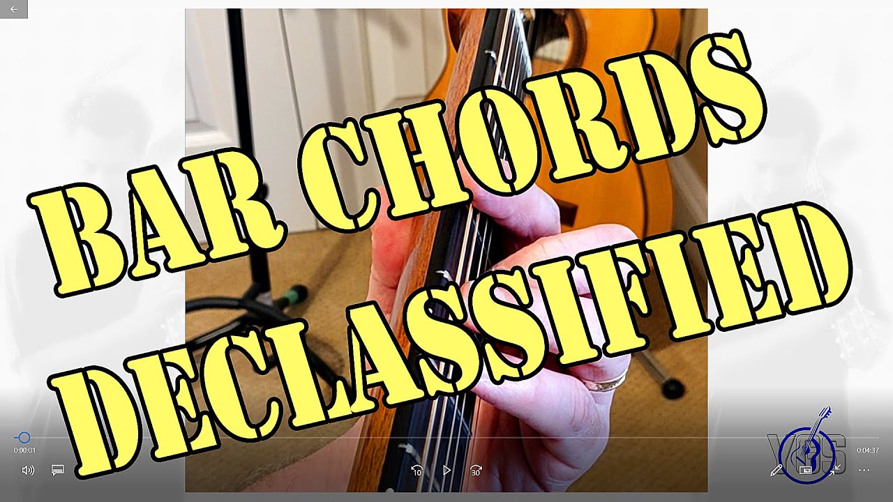 BAR CHORDS - An easier way to play them step by step - YouTube