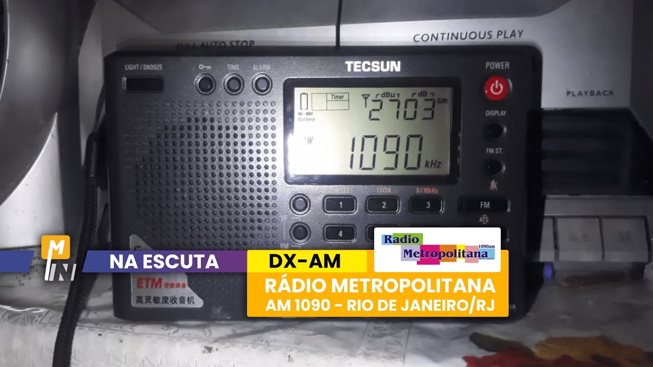 DX - AM | Recepção da Rádio Metropolitana AM 1090 KHz - Rio de Janeiro ...