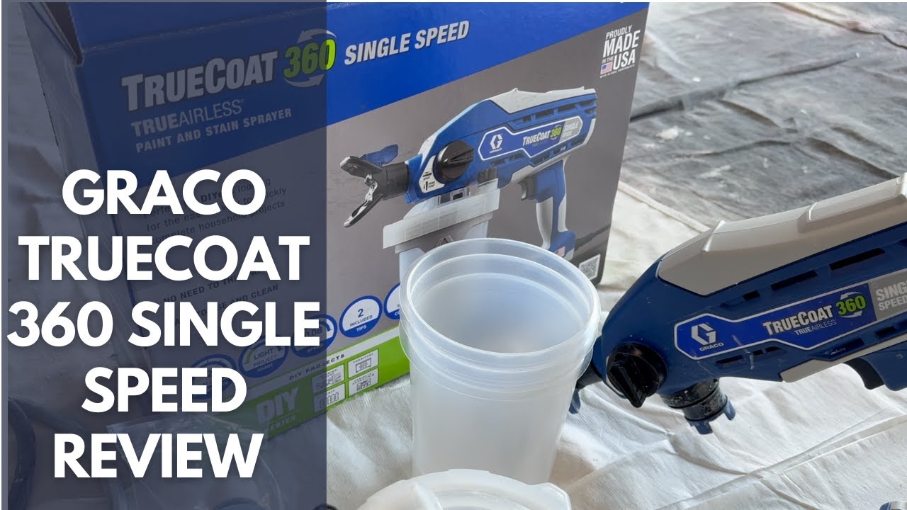 Graco TrueCoat 360 Single Speed Paint Sprayer Review - YouTube