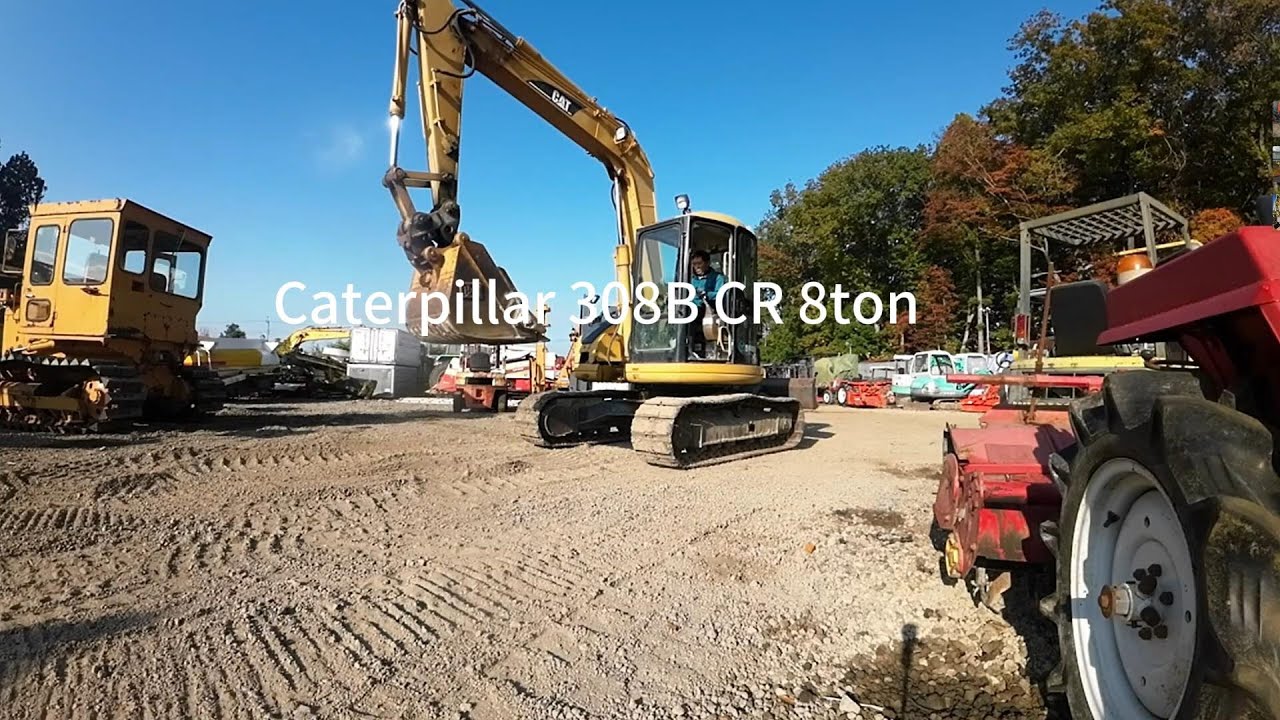 caterpillar 308B CR CAT 8ton used mini excavator for sale - YouTube