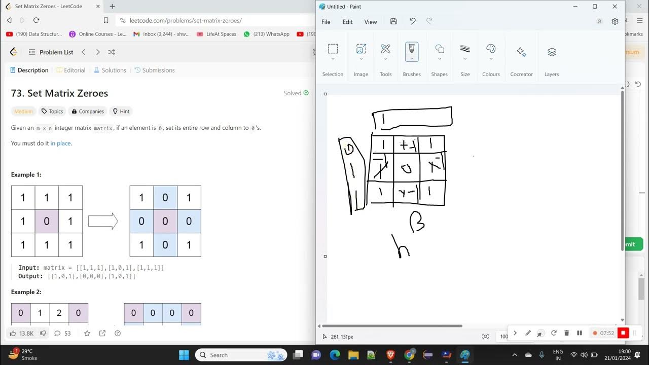 Set Matix Zeroes - Leetcode | Brute | Better | Optimal - YouTube