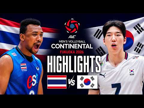 Thailand 🇹🇭 vs Korea 🇰🇷 | Highlights | AVC Men's Continental Championship 2026