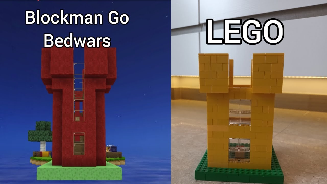 I make the Blockman Go Bedwars tower in LEGO! #thbricks200moccontest ...