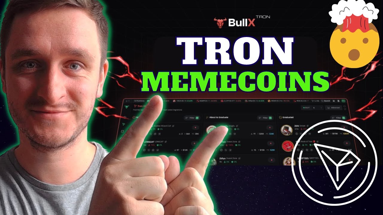 Tron Meme Coin Trading on BullX - Early Sun Pump Tokens - YouTube