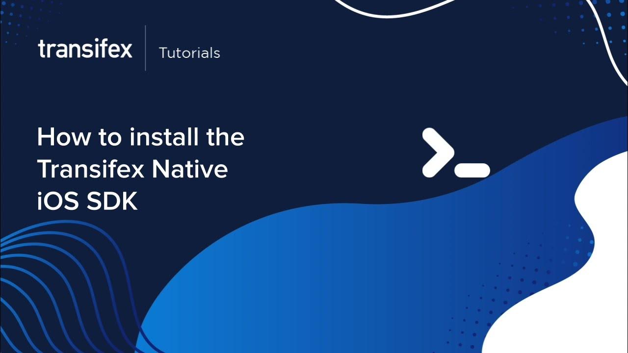 iOS localization with Transifex Native: SDK installation - YouTube
