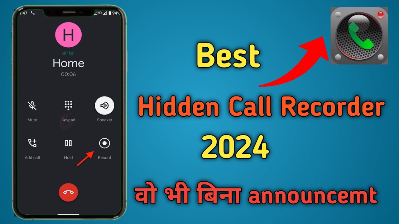 Best hidden call recording app ! Best call recorder 2024 ! - YouTube