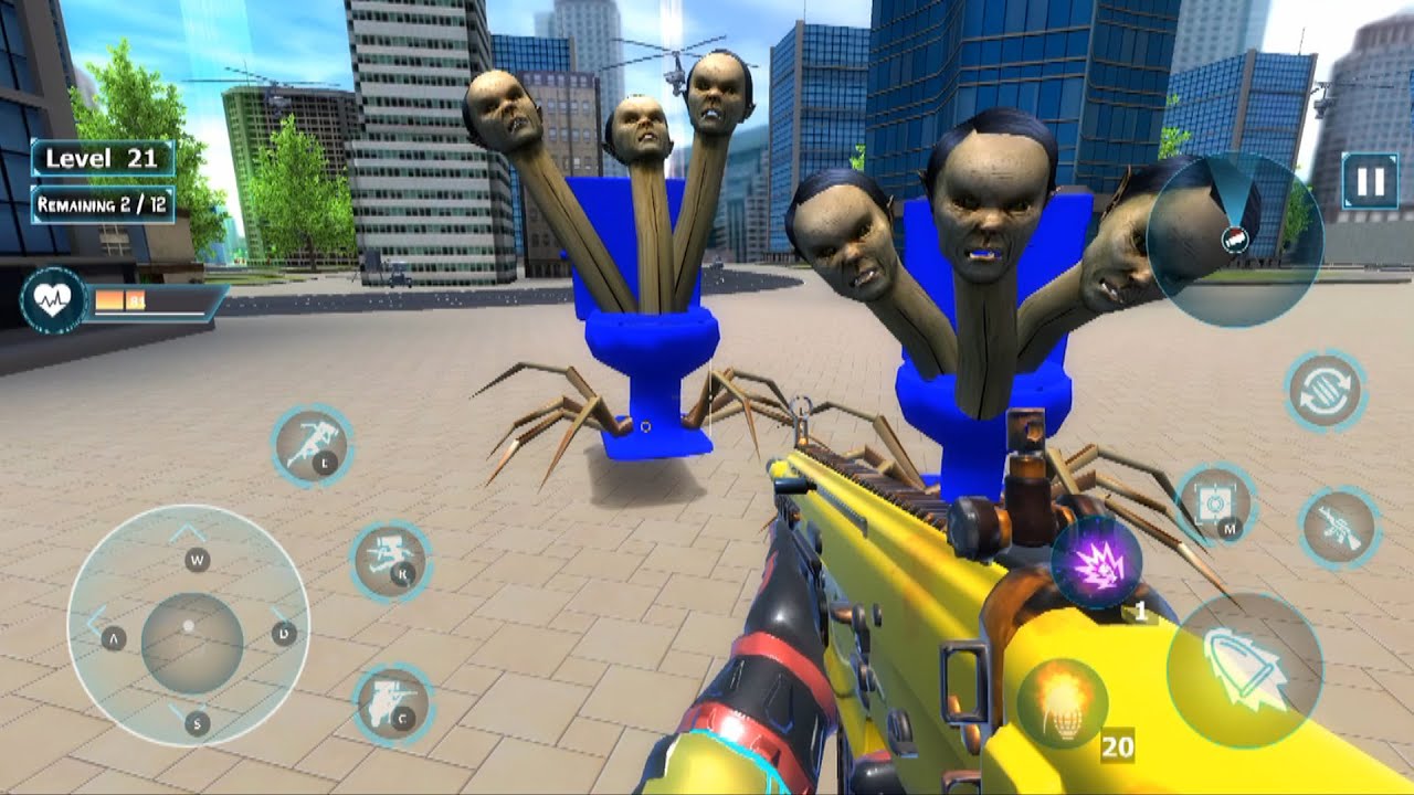Toilet Rope Monster Android Version New Game 01 - YouTube