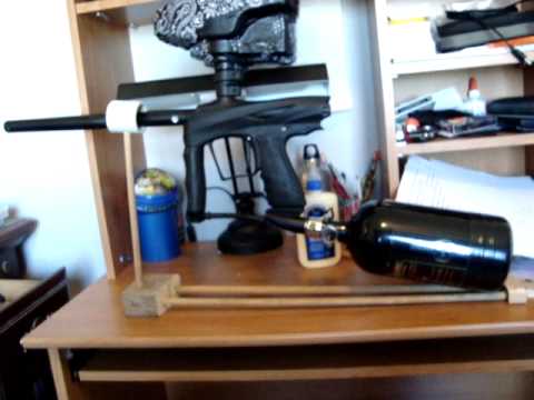 paintball gun stand - YouTube