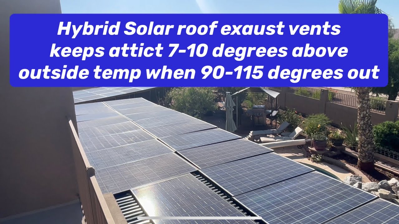 DIY solar panel for home. 2 Hybrid Solar powered Roof exhaust attic ...