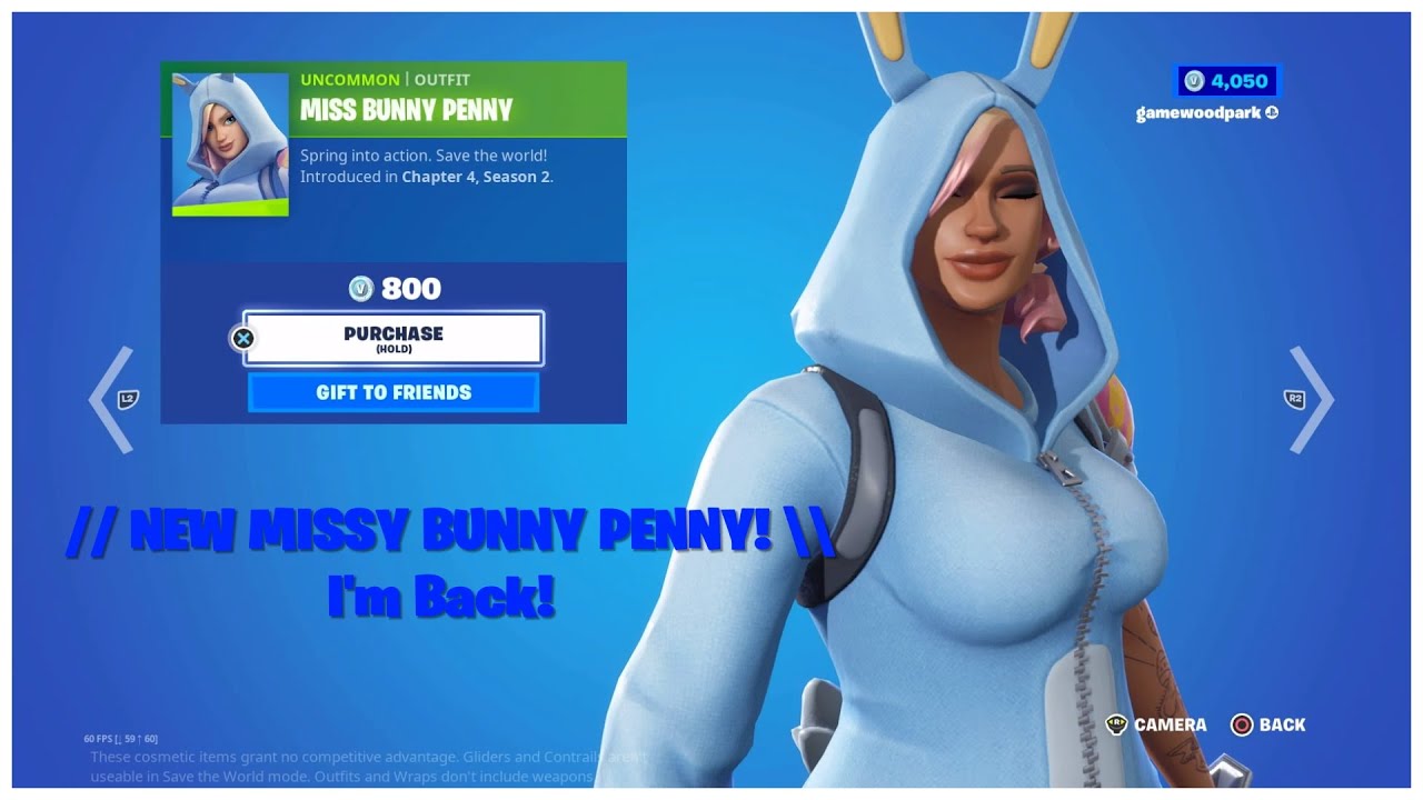 Fortnite April 3rd Item Shop! // New MISSY BUNNY PENNY Skin! \\ - YouTube
