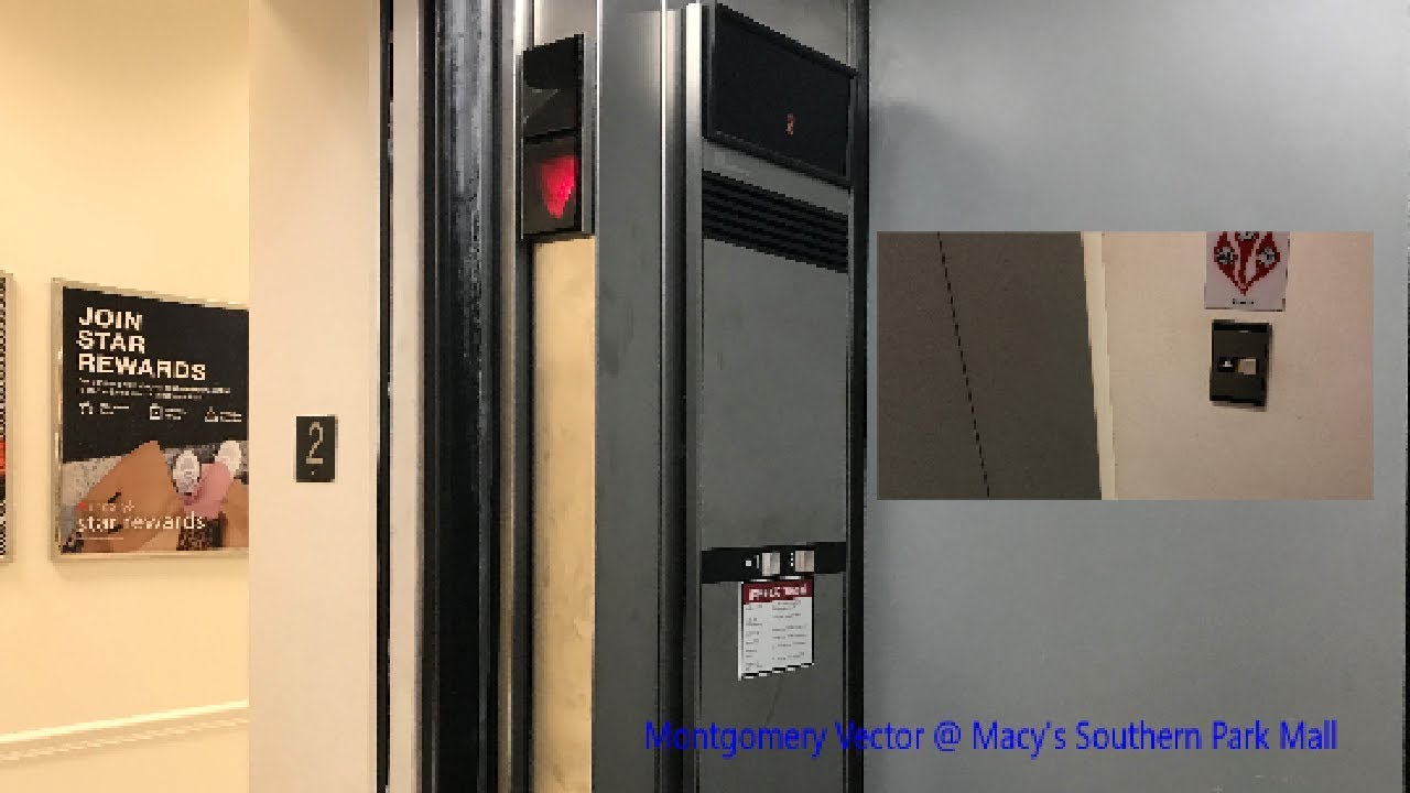 Epic 1980s Montgomery Vector Hydraulic Elevator @ Macys Southern Park ...