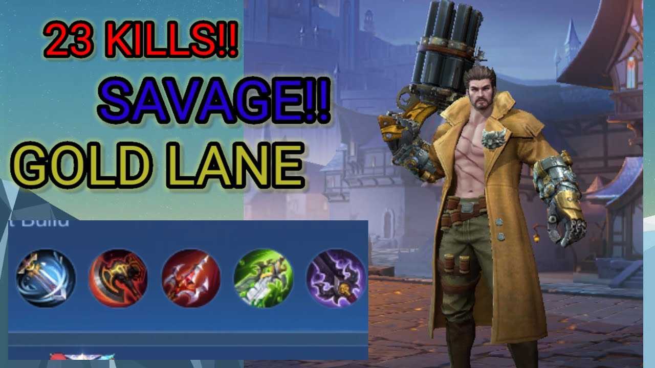 23 KILLS + SAVAGE!! PLAY ROGER GOLD LANE MONSTER | BUILD TOP 1 GLOBAL ...