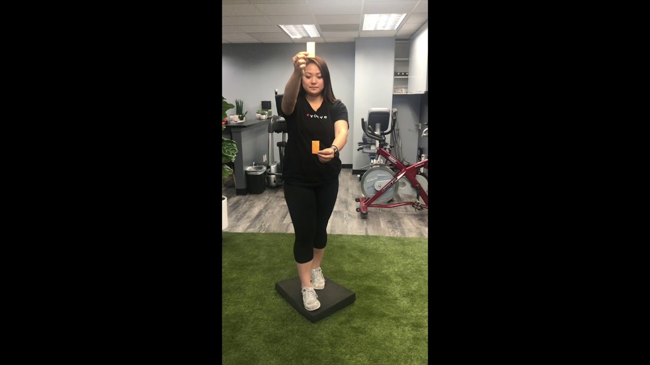 Tandem Balance with Vertical Saccades - YouTube