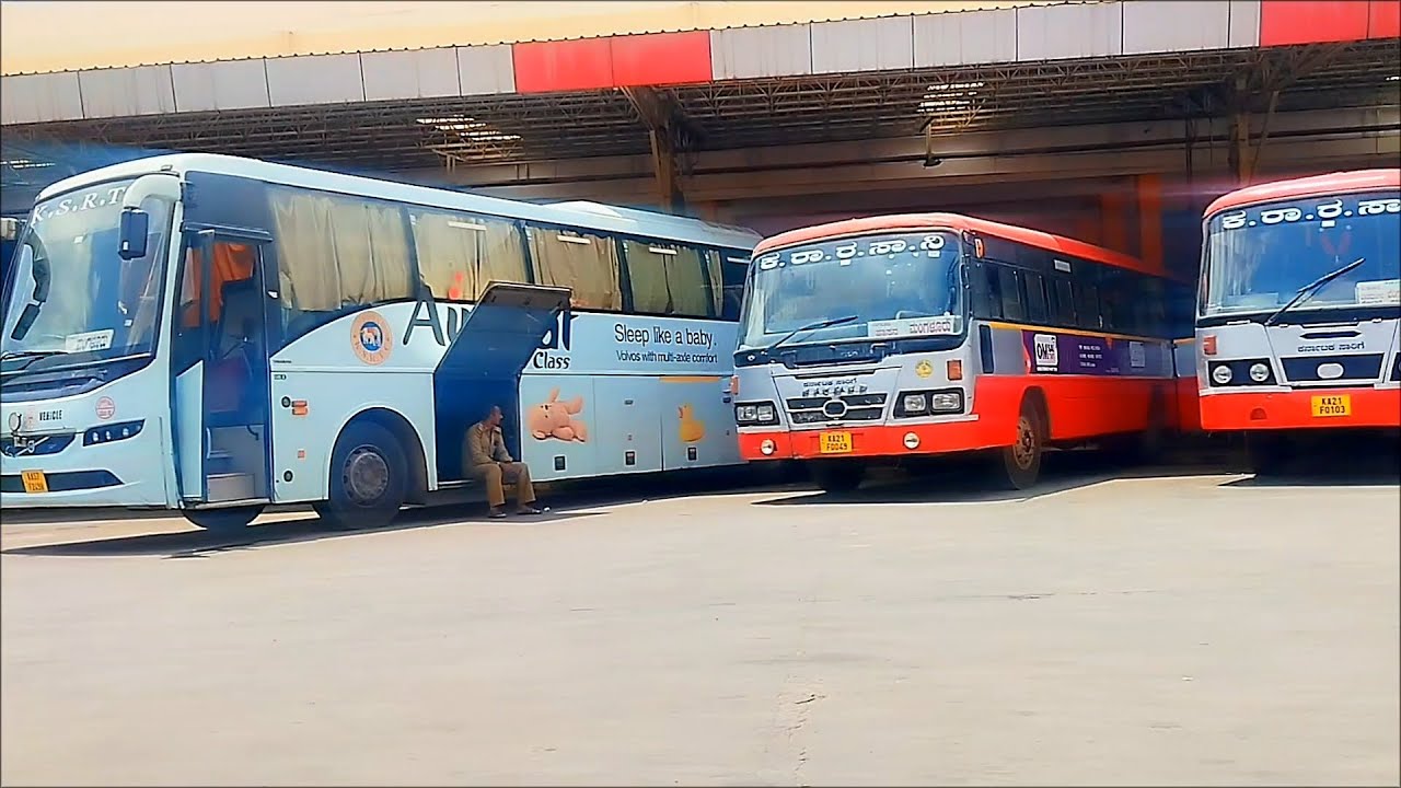 Bangalore majestic KSRTC bus station #ksrtc #ksrtcbus #bangalore # ...