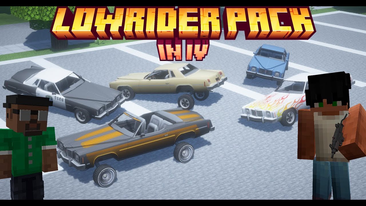 LOWRIDER IN IMMERSIVE VEHICLES | НАСТОЯЩИЕ ЛОУРАЙДЕРЫ ДЛЯ МАЙНКРАФТА 1. ...