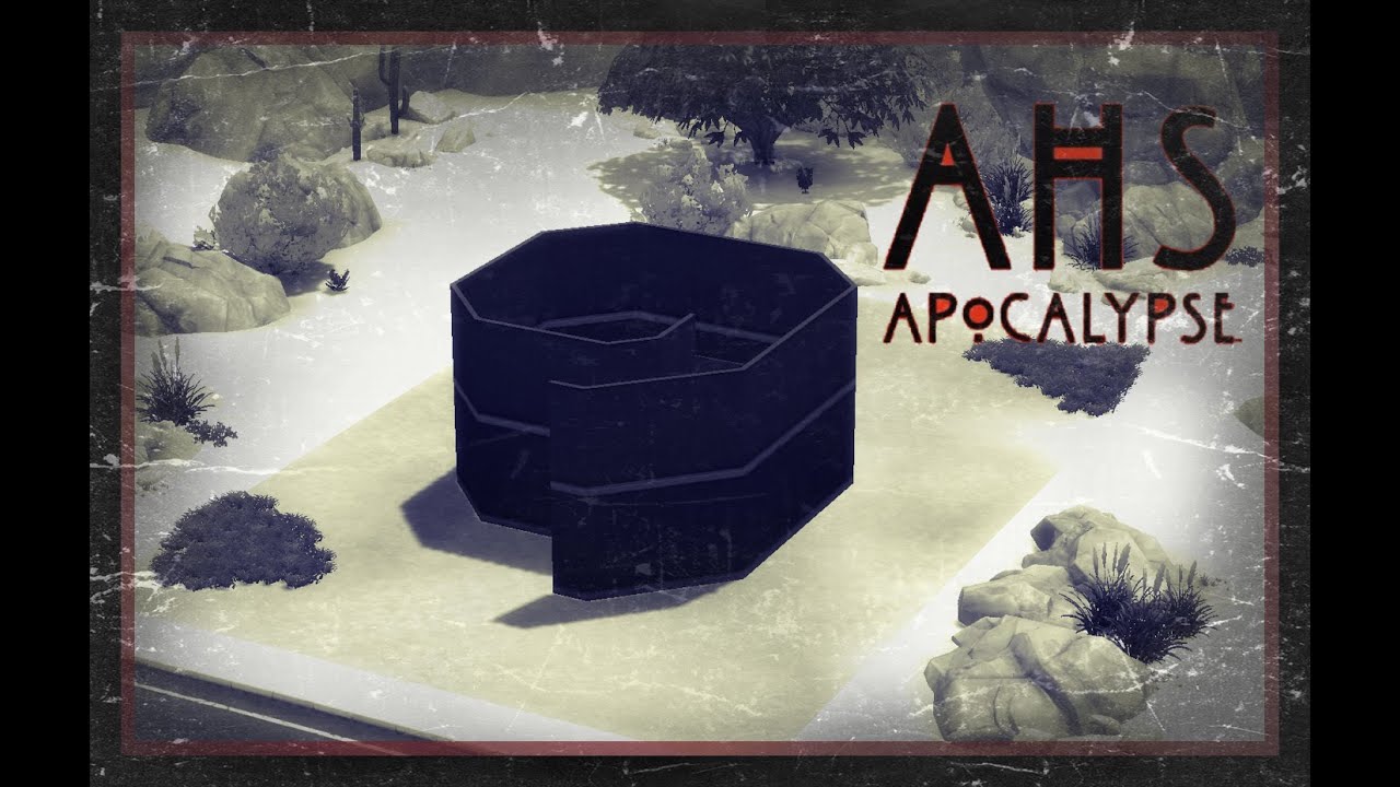 AHS Inspired Quarantine Bunker // The Sims 4: Speedbuild - YouTube