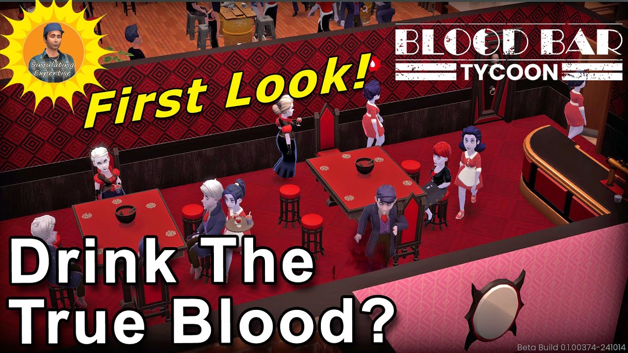 Blood Bar Tycoon: Vampires In The House!: Demo First Look - YouTube