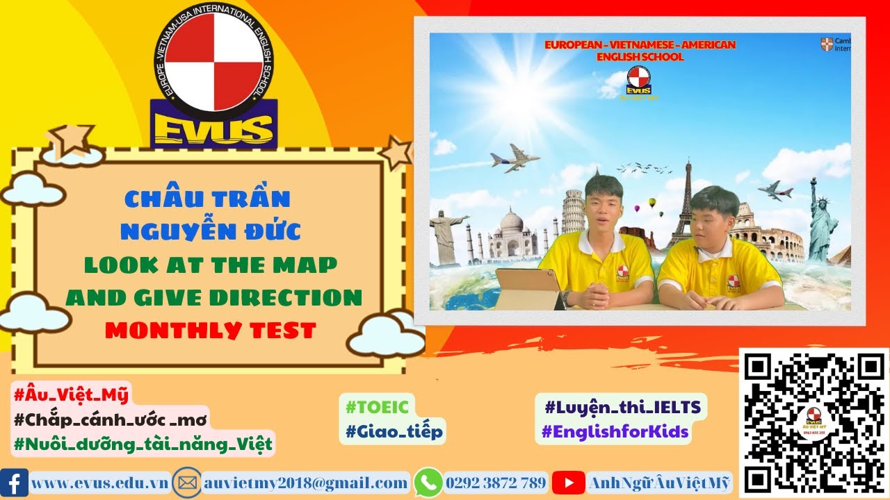 Look at the map and give direction - FLyers 1B - CHÂU TRẦN NGUYỄN ĐỨC ...