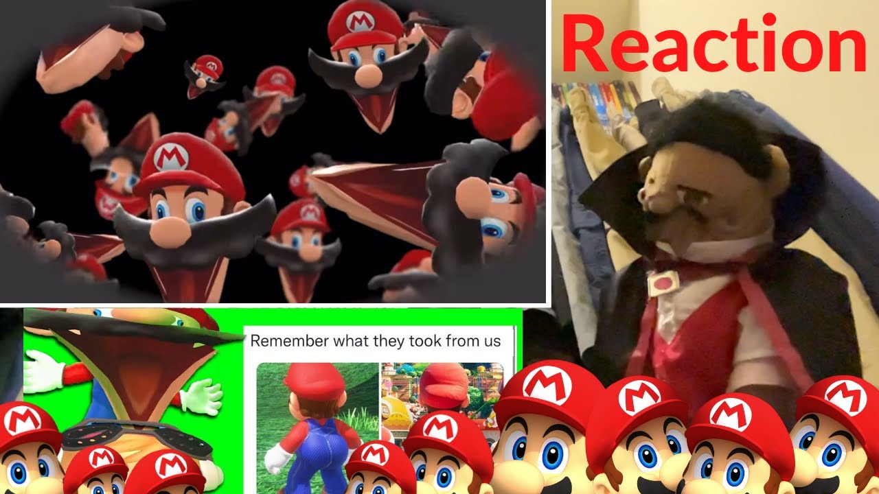 SMG4: Mario Reacts To Nintendo Memes 11 Ft. Meggy Reaction (Puppet ...