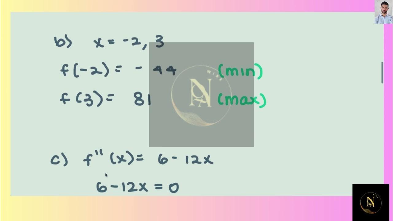 [Math] Find the intervals of increase or decrease. (b) Find the local ...
