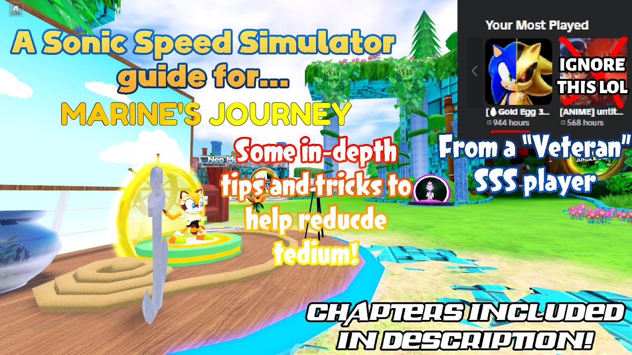 Sonic Speed Simulator - Tips to help with the completion of Marine's ...