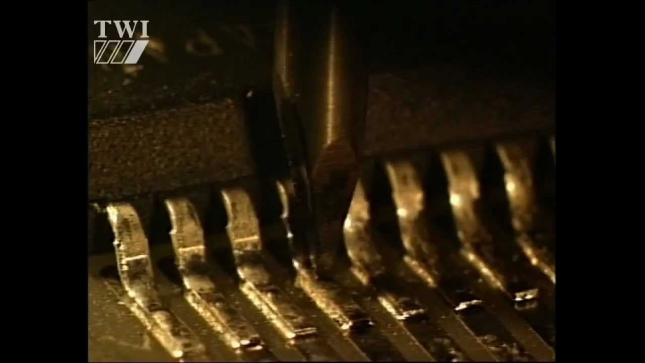 Wire bonding Hughes laser bonding machine - YouTube