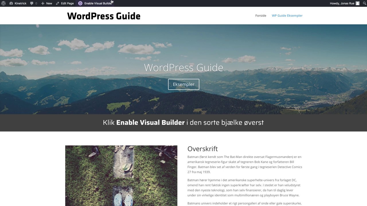 Wordpress Guide – Skift billede - YouTube