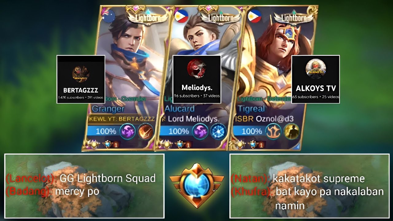 3 SUPREME LIGHTBORN SQUAD IN ONE TEAM (MUST WATCH!) 🔥 - YouTube