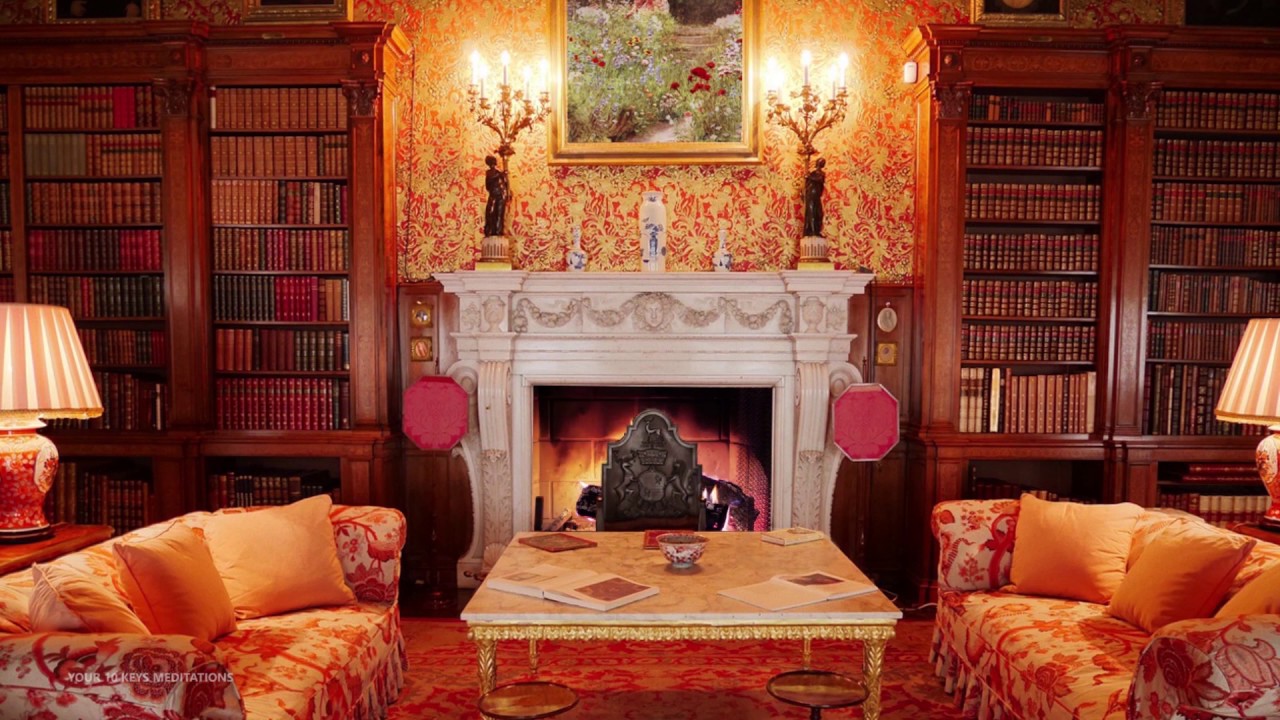 Cozy Library Ambience | ASMR | Study Sounds - YouTube