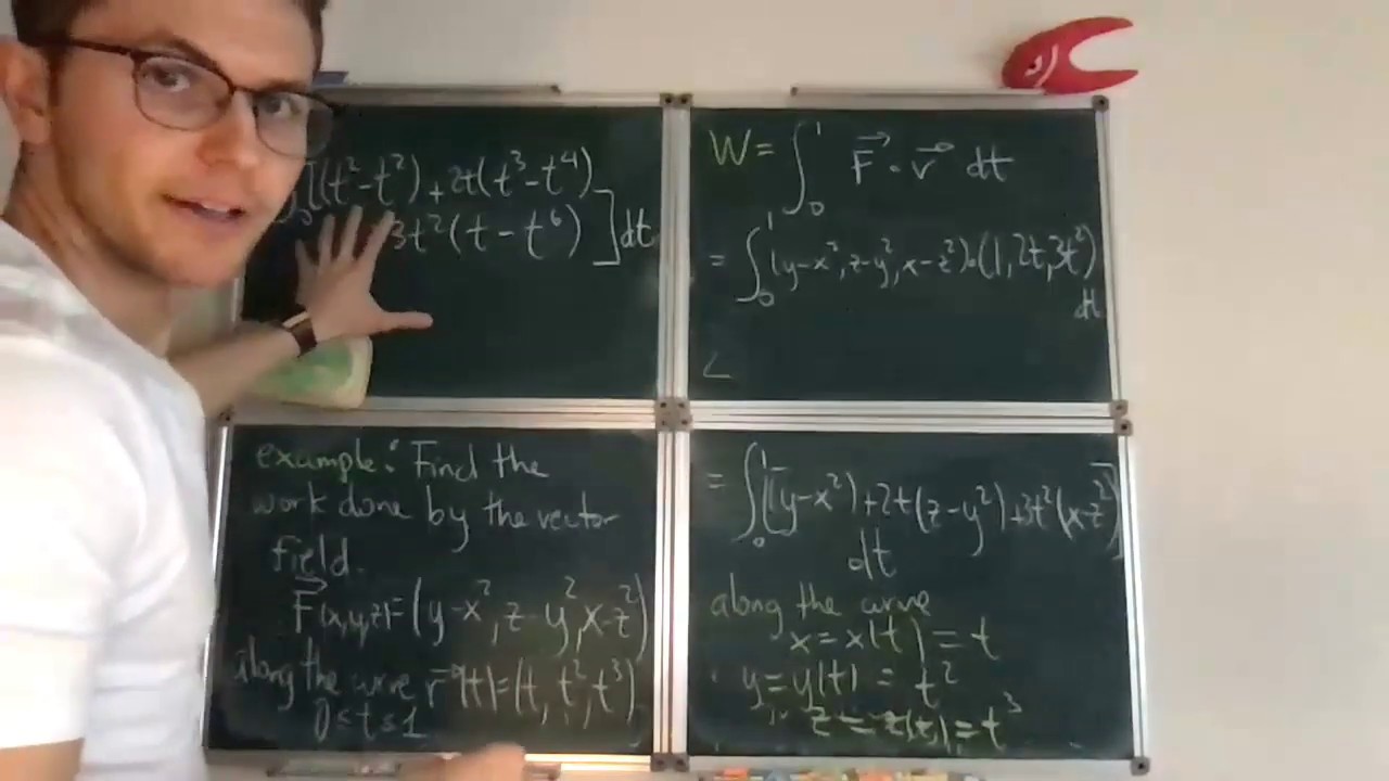 Work and Line Integrals Part II: Example - YouTube