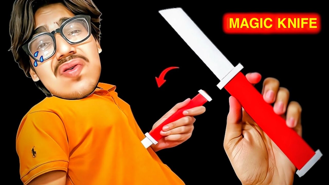 Magic Paper Knife Prank! 😱😂 | Paper craft - YouTube