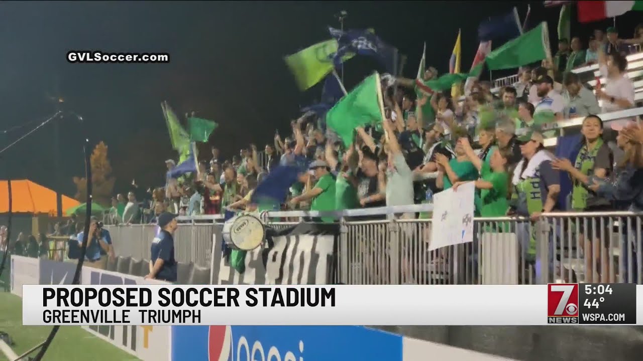 Proposed stadium for Greenville Triumph - YouTube