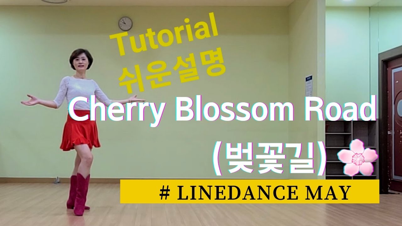 Cherry Blossom Road (벚꽃길)Linedance (Beginner: May Cho) - Tutorial 장윤정의 ...
