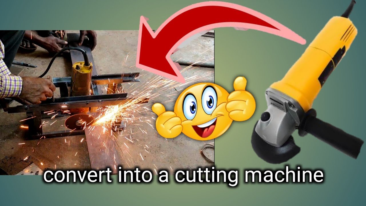 Making a normal grinder machine convert into a fix cutting machine ...