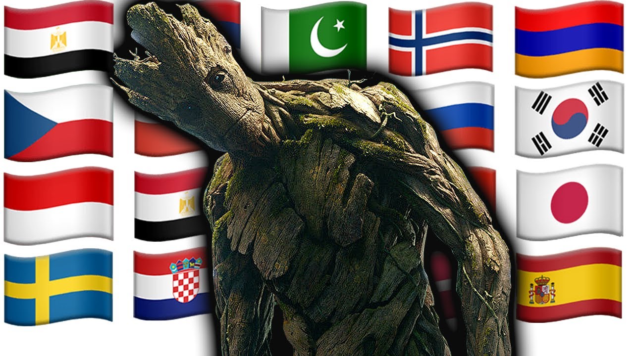 "I am Groot" in different languages meme - YouTube