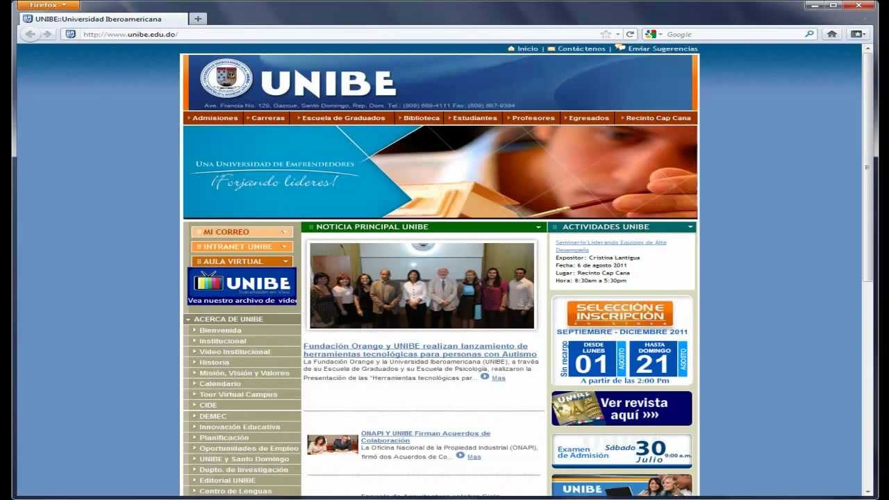 Cómo acceder a UNIBE Aula Virtual - YouTube