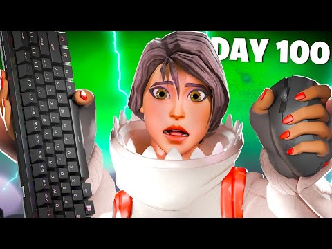 I Played Keyboard and Mouse for 100 Days... (Fortnite Progression)