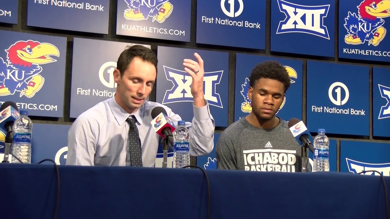 2018 MBB highlights and Brett Ballard Press Conference vs Kansas - YouTube