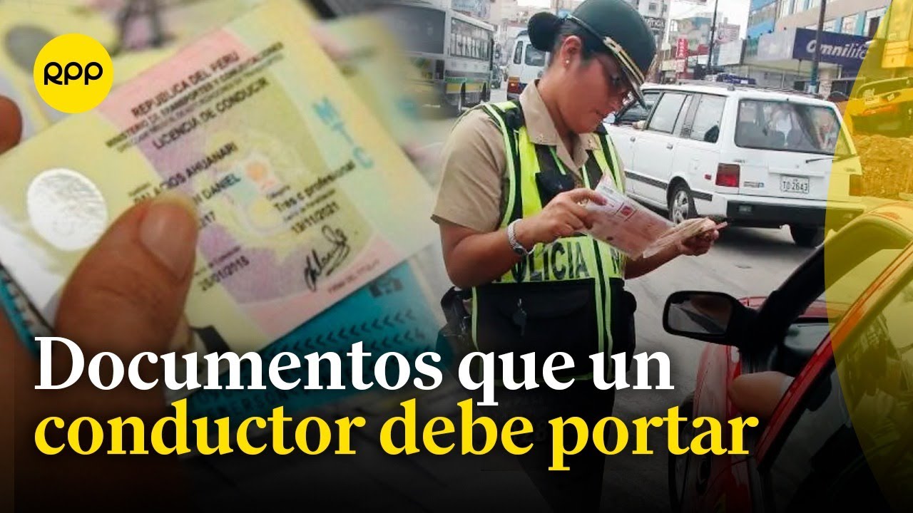 🚗 Conoce cuáles son los documentos que todo conductor debe portar ...