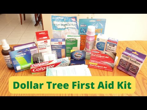 FIRST AID KIT on a BUDGET! | Dollar Tree Haul - YouTube